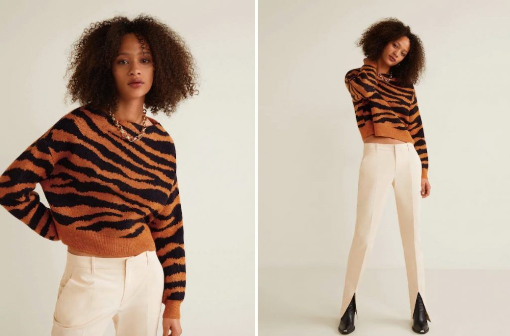 Η Μπέλα Χαντίντ φόρεσε το μοτίβο της σεζόν με ένα Mango τοπ | Marie ...